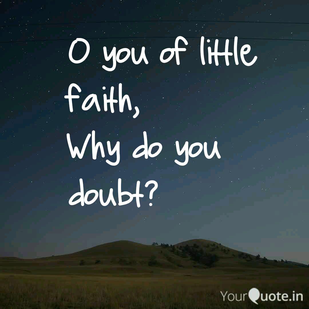We of Little Faith – Volume XX, Issue 43 – Ciloa